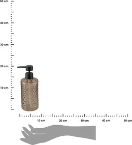 Dávkovač mýdla Tori, hnědá/s černými prvky, 500 ml
