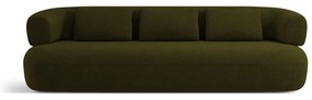 Zelená pohovka z textilie bouclé 226 cm Jenny – Micadoni Home