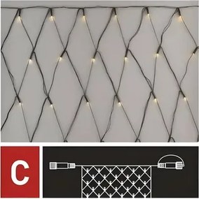 Emos D1DW01 CONNECT / LED světelná síť / 160 LED / 1,5x2 m / IP44 / te