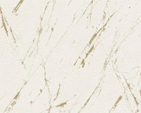 A.S. Creation Vliesová tapeta Casual Living Stone Beige Cream Gold 10,05 x 0,53m