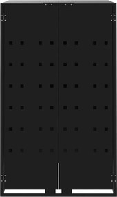 Box na 5 popelnic černý 345 x 79 x 117 cm ocel 3279980