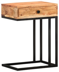 Odkládací stolek ve tvaru U 45x30x61 cm masivní akáciové dřevo 289090