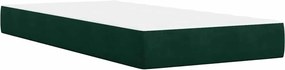 Box spring postel s matrací tmavě zelená 80 x 200 cm samet 3287599