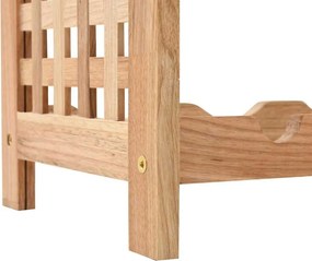 Stojan na víno na 25 lahví masivní ořechové dřevo 63x25x73 cm 247101