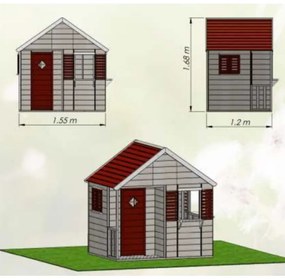 Dětský dřevěný domeček Letní vila