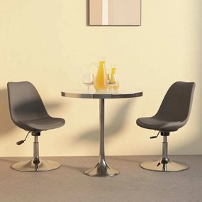 vidaXL Otočné jídelní židle 2 ks textil [338334] Barva: Tmavě šedá