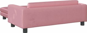 vida Pelíšek pro psa s prodlužovacím dílem růžový 100x50x30 cm samet 172022