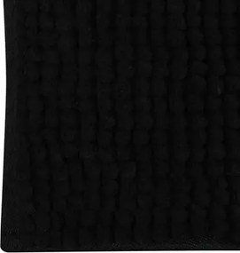 MSV CHENILLE koupelnová předložka 60 x 90 cm černá / mikrovlákno / pro