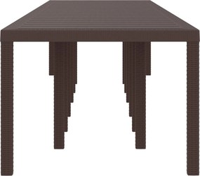 Zahradní stůl Hnědá 400 x 100 x 73 cm polyratan 3378529