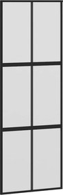Posuvné dveře s kováním 76x205 cm tvrzeného sklo a hliník 3332959