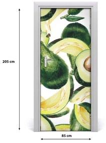 Fototapeta na dveře do domu samolepící avokado 85x205 cm