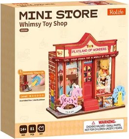 ROBOTIME Miniatura mini Hračkářství / 3D dřevěná skládačka / 81 dílků