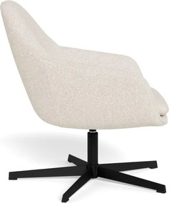 Otočné designové křeslo Claremore krémové