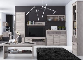 Komoda 3D2S, kaštan nairobi/onyx, JESI NEW
