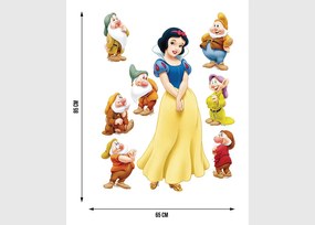 Dětská samolepka na zeď Disney Sněhurka | 65 x 85 cm | DDK869