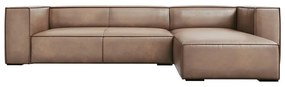 Světle hnědá kožená rohová pohovka (pravý roh) Madame – Windsor &amp; Co Sofas