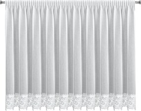 ZÁCLONA NA PÁSCE ARTEMIDA 350X155 CM BÍLÁ