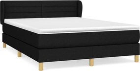 Box spring postel s matrací černá 140 x 190 cm textil 3126879