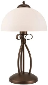 RUEL Stolní klasická lampa ADUCO, 1xE27, 60W, hnědá patina LN 1.6