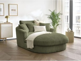 Zelené manšestrové křeslo Belem – Bobochic Paris