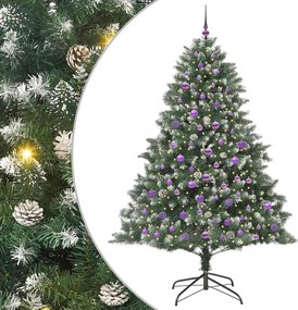 Umělý vánoční stromeček Zelená 210 cm PVC, plast a ocel 3395251