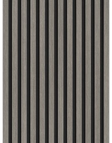 Mexen Lam-F stěnové akustické lamely 275 x 30 cm, plsť 8 mm, technická dýha, Stříbrný Dub - S105-275307-3015-007