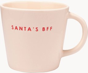 Ručně foukaný hrnek Santa's BFF