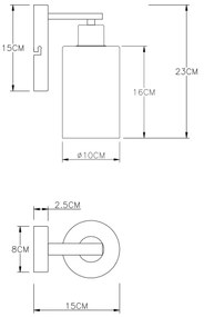 Globo 15465W - Nástěnné svítidlo HADERA 1xE27/60W/230V