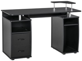 Goleto Počítačový stůl 120 x 55 x 85 cm | černý