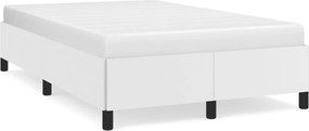 Rám postele bez matrace bílý 120x190 cm umělá kůže 3269646