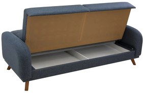 Hanah Home Třímístná pohovka HERA tmavě modrá 237 cm