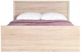 moderní dvoulůžková postel z dřevotřísky s úložným prostorem Finezja F21 maride