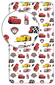 Jerry Fabrics Prostěradlo Cars 3 McQueen 90x200x25 cm