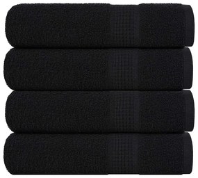 Ručníky FROGN 4 ks černé 50x100 cm 360 g/m² 136951