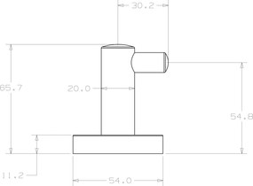 Gamma Roy, 1-háček na ručníky, zlatá matná, GMA-UPR-ROY-BGD