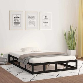 vidaXL Rám postele 120 x 200 cm masivní dřevo [820792] Barva: Černá