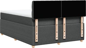 Box spring postel s matrací tmavě šedá 160x200 cm textil 3287515