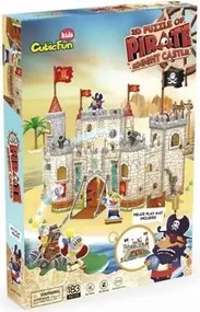CubicFun Puzzle 3D Pirate Knight Castle / 183 dílů / 45.5×33×28cm