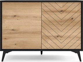 PSK Komoda DARA, Dub Evoke/Černá 104 cm