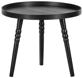 Ponto příruční stolek černý ⌀55 cm