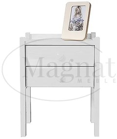 Magnat Borovicový noční stolek IDA - bílá