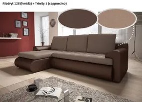 Eoshop Rozkládací rohová sedací souprava Santi, Madryt 128 + Trinity 5 (barva potahu), levá