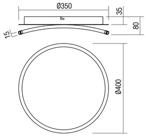 Smarter 05-956 stropní LED svítidlo Jolie s dálkovým ovládáním, matná bílá, matná černá, 51W, 3000K, 4000K, 6000K, ø40cm