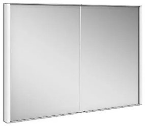 Keuco Royal Match - Zrcadlová skříňka s LED osvětlením, vestavná, 1000x700x149 mm, stříbrný elox 12813171311