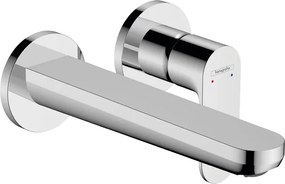 Hansgrohe Rebris S, umyvadlová baterie pod omítku, pro montáž na stěnu, s výtokem 20 cm, 2-otvorová instalace, chromová, 72528000