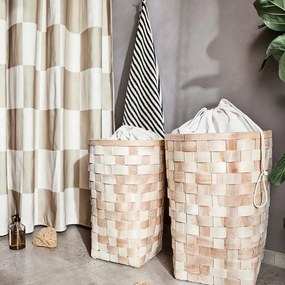 Nástěnný držák na ručníky z nerezové oceli v mosazné barvě Pieni – OYOY Living Design