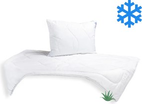 SET Přikrývka Aloe Vera 140x200cm zimní 1300g + Polštář UNICO AloeVera 70x90cm 900g