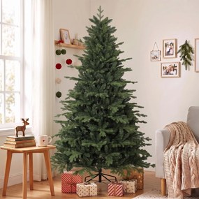 HOMCOM umělý vánoční stromek 210 cm, 2080 větviček, zelený