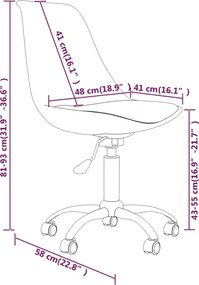 vidaXL Otočné jídelní židle 4 ks textil [3085378] Barva: Tmavě šedá