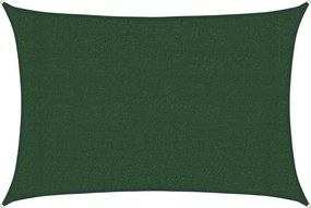 Plachta proti slunci 160 g/m² tmavě zelená 3 x 4,5 m HDPE 311458